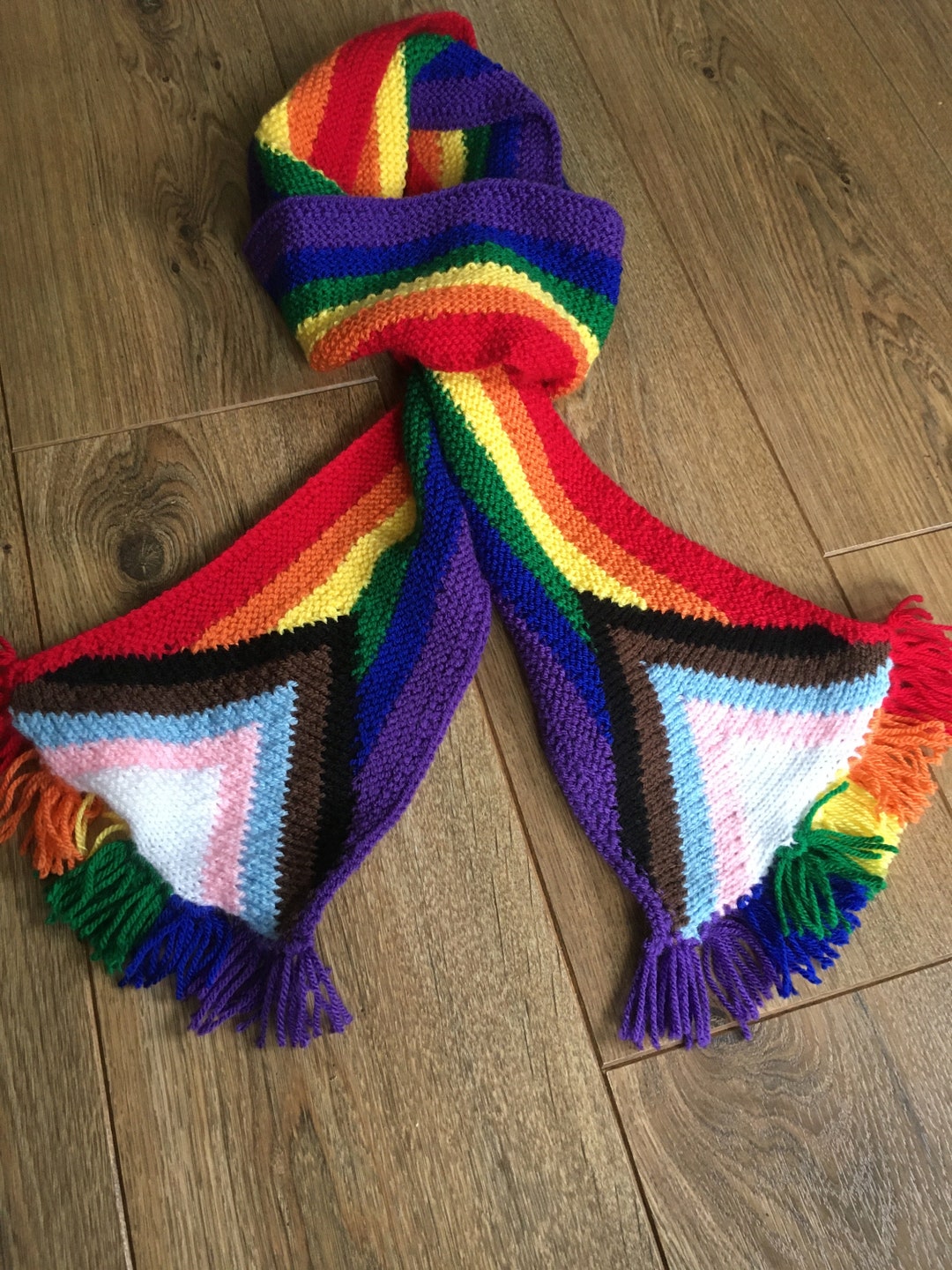 LGBTQ+ Pride Rainbow Scarf - Etsy