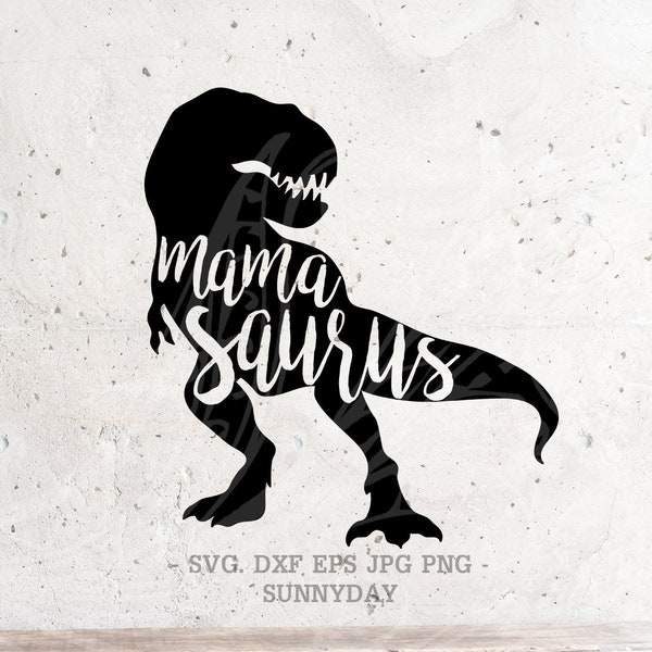 Mama Saurus Rex Svg - Etsy