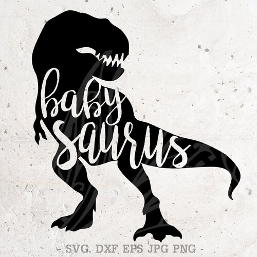 Four A Saurus Svg File DXF Silhouette Print Vinyl Cricut - Etsy