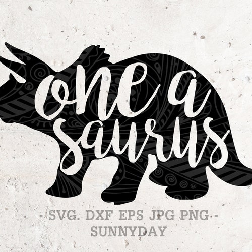 One A Saurus Svg File DXF Silhouette Print Vinyl Cricut - Etsy