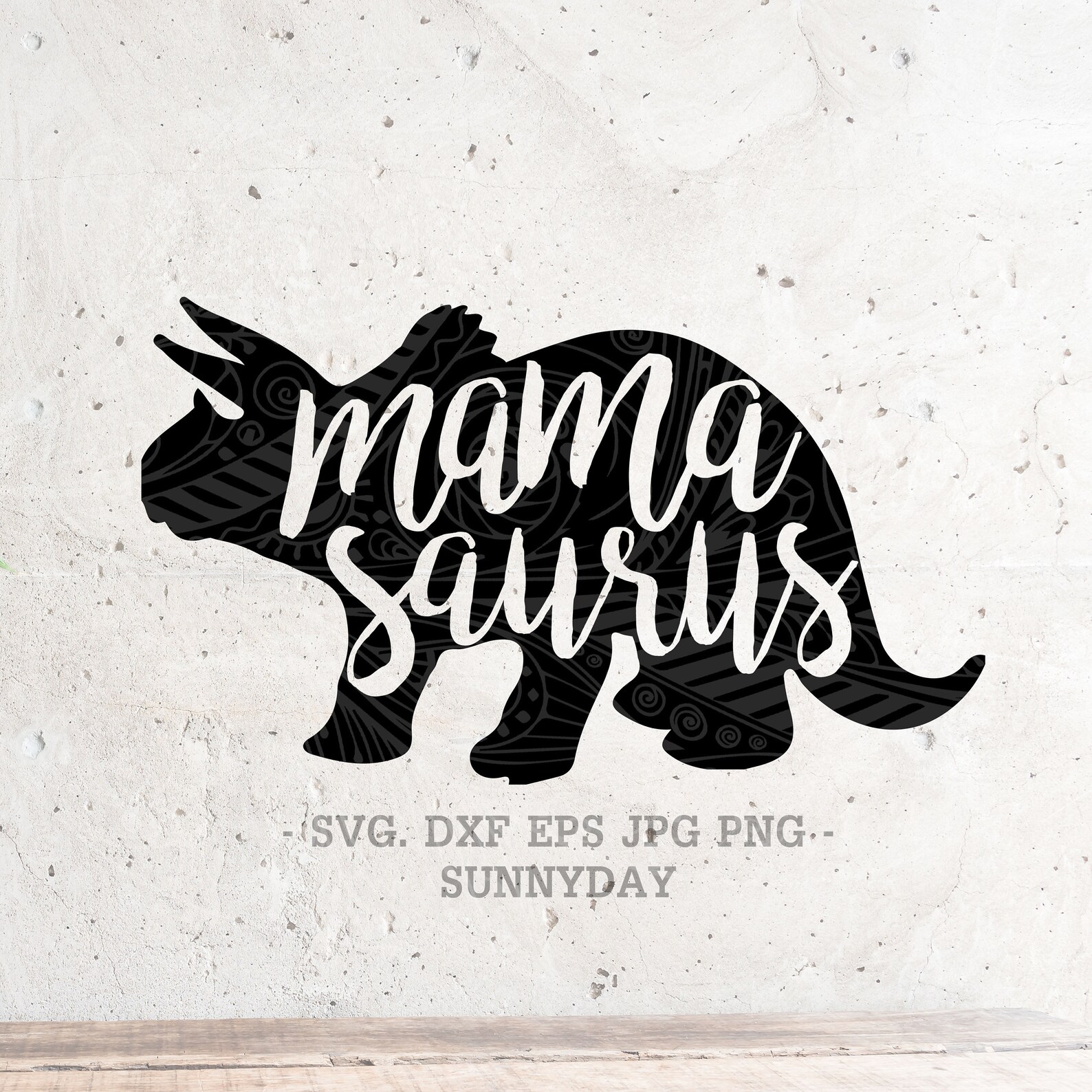 Mama Saurus Svg File DXF Silhouette Print Vinyl Cricut Cutting - Etsy