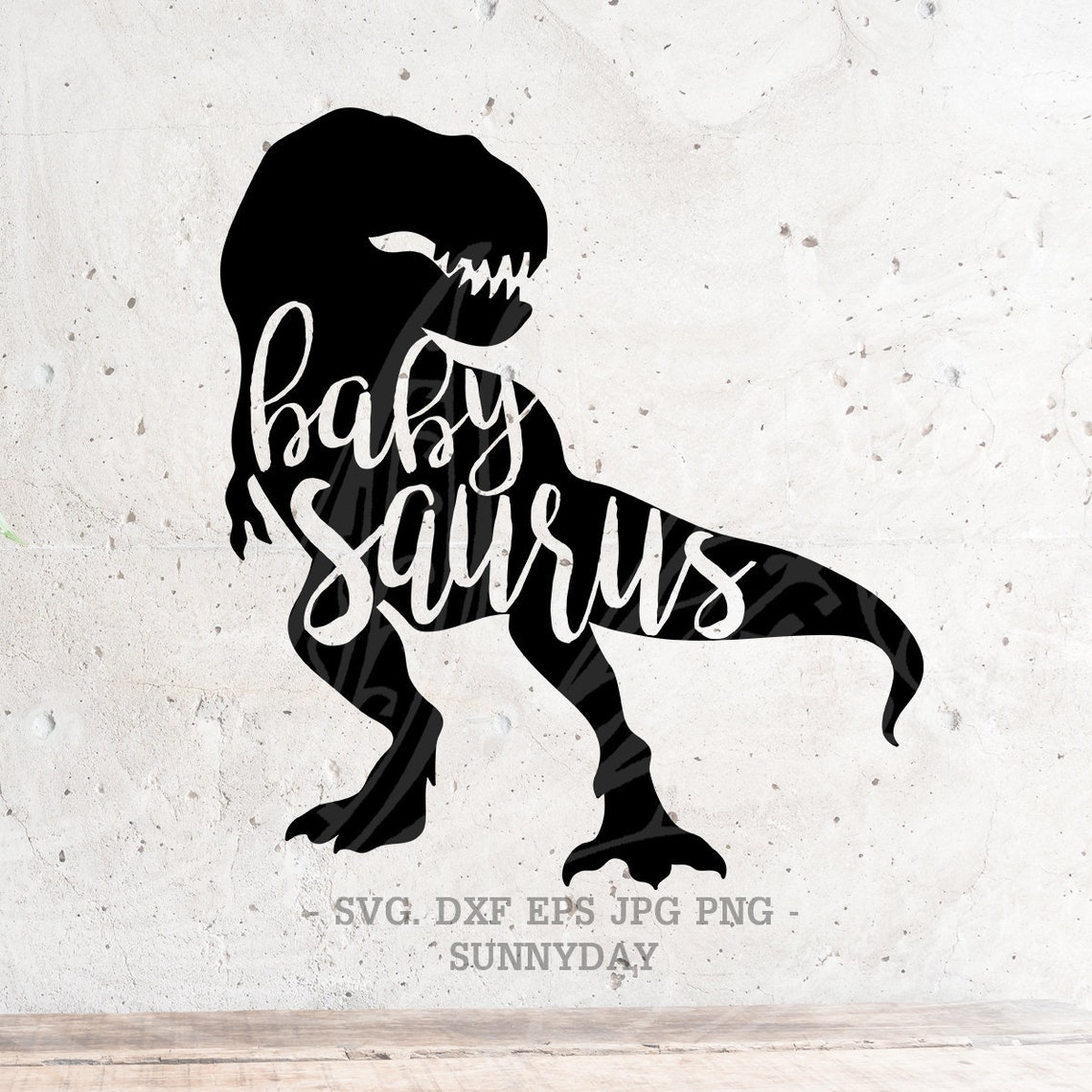 Baby Saurus Svg File DXF Silhouette Print Vinyl Cricut Cutting - Etsy