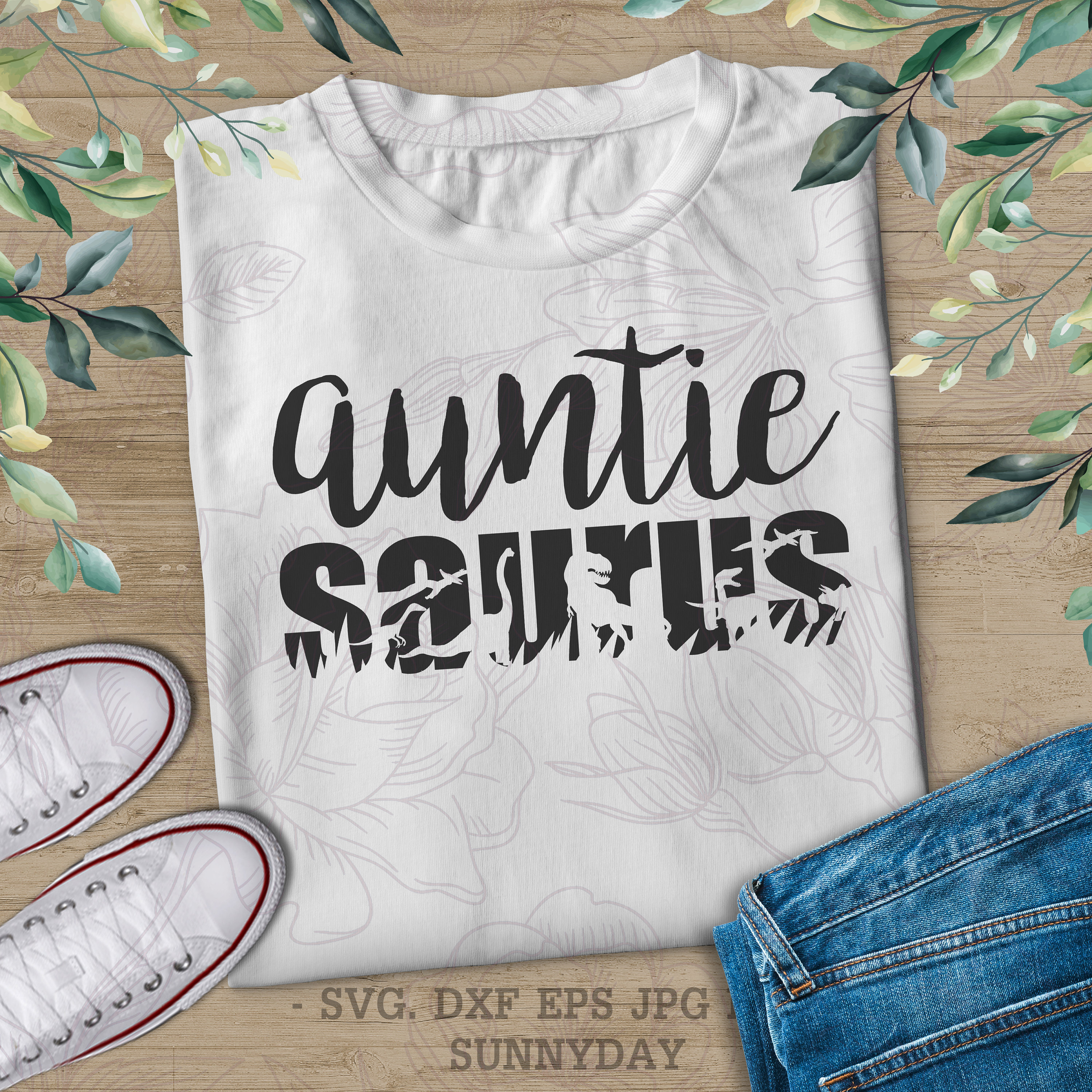 Auntie Saurus Svg File,dxf Silhouette Print Vinyl Cricut Cutting SVG T ...