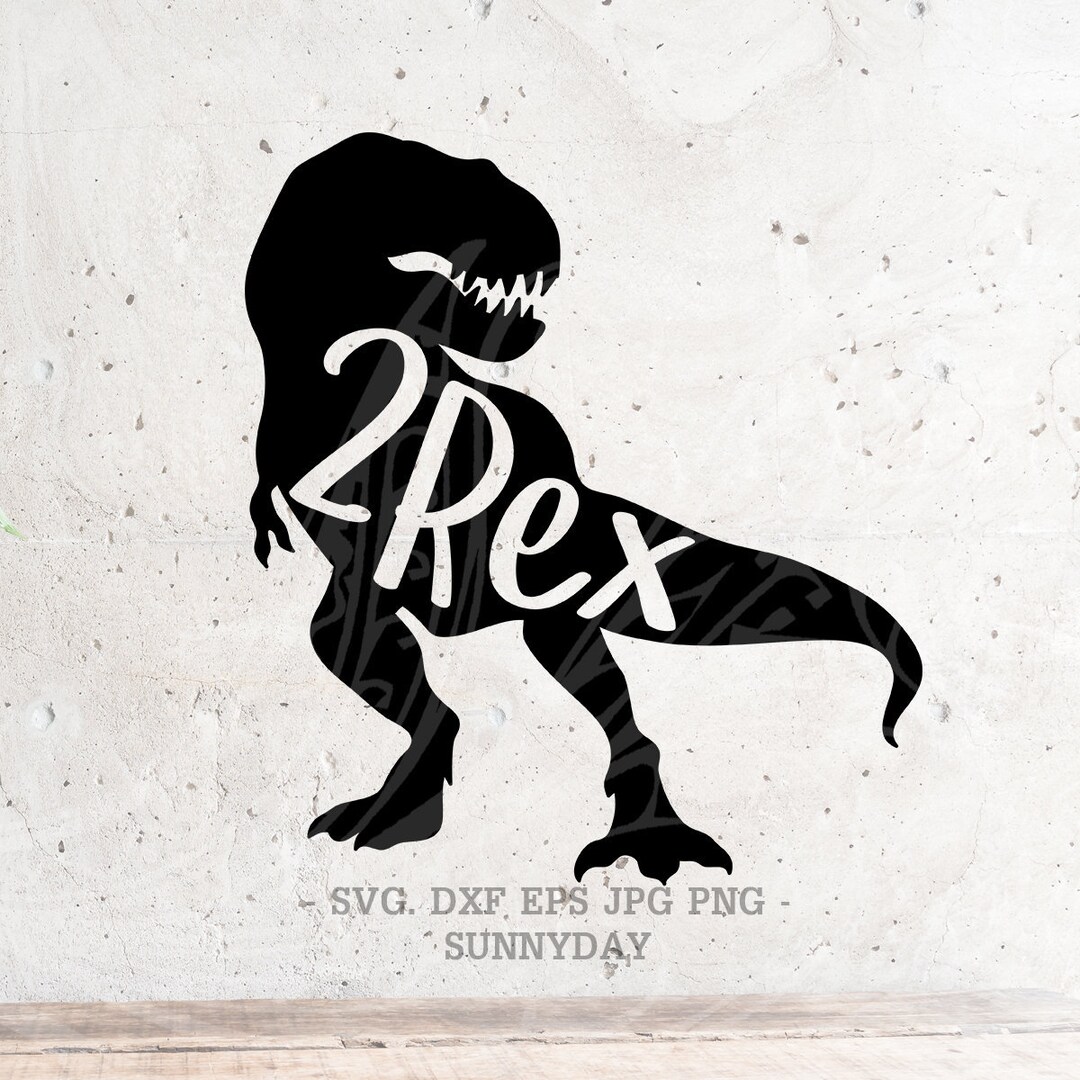 2 Rex Svg,two Rex Svg File DXF Silhouette Print Vinyl Cricut Cutting ...