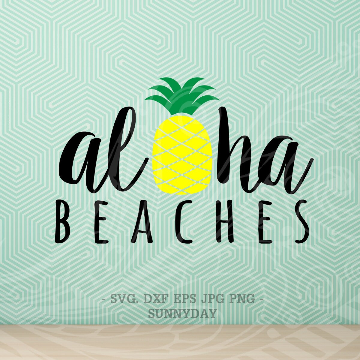 Aloha Beaches SVG File DXF Silhouette Print Vinyl Cricut | Etsy