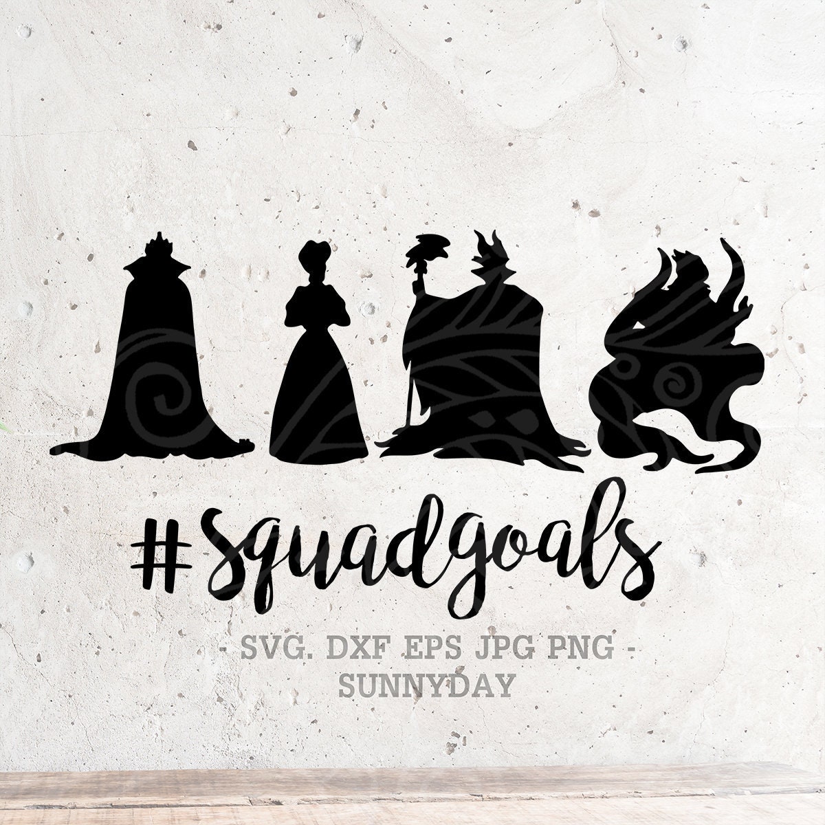 Squadgoals Svgvillains Squad Goals Svg File DXF Silhouette | Etsy