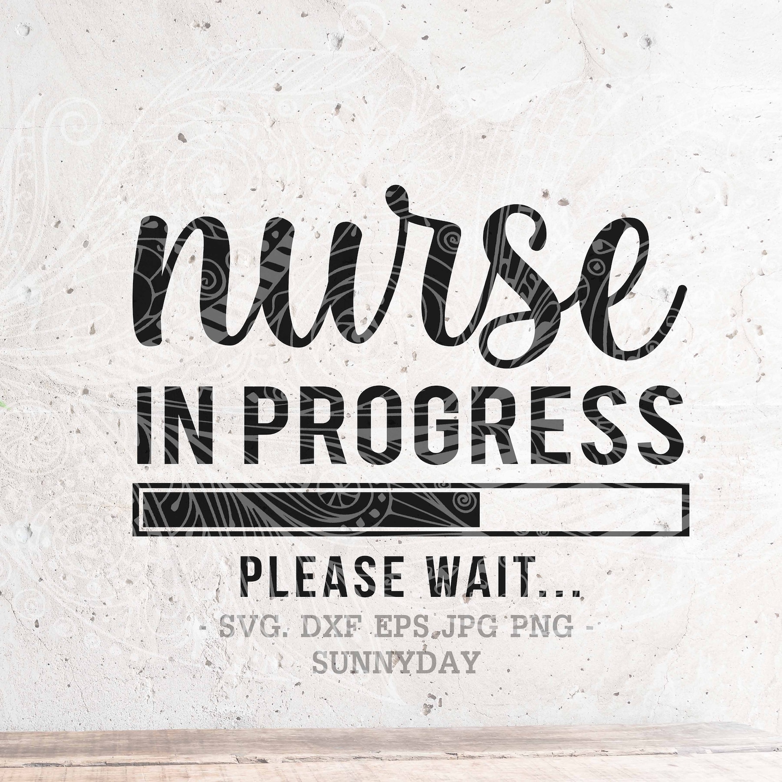 Nurse In Progress SvgNursing Student SvgNurse Life | Etsy