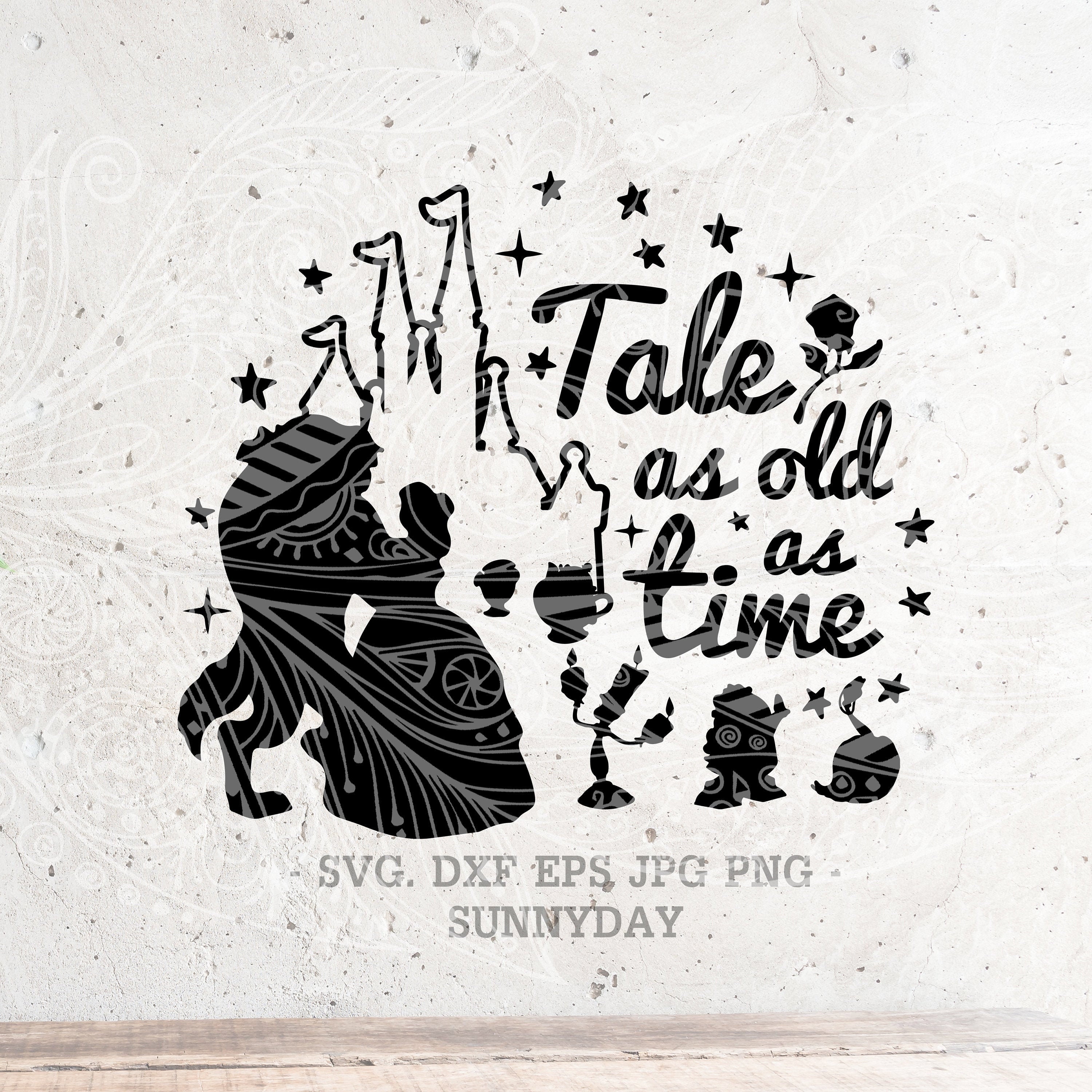 Tale as Old as Time Svg Svg File DXF Silhouette Print Cricut - Etsy