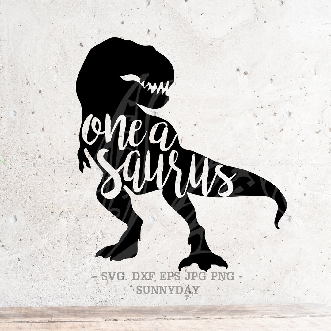 One A Saurus Svg File DXF Silhouette Print Vinyl Cricut Cutting SVG T ...