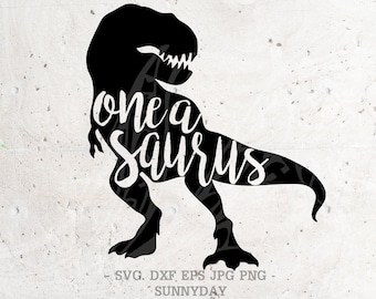 Two A Saurus Svg File DXF Silhouette Print Vinyl Cricut | Etsy