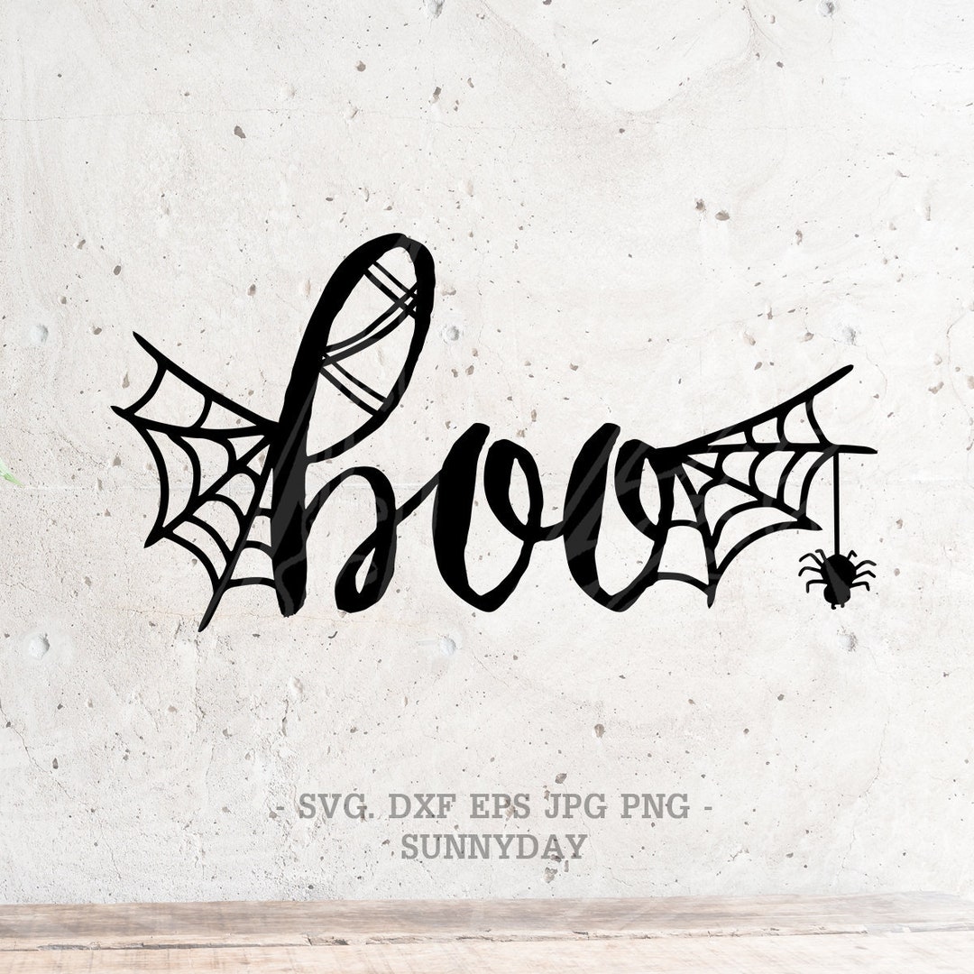 Boo Svg,halloween Svg,spooky Svg File DXF Silhouette Print Vinyl Cricut ...