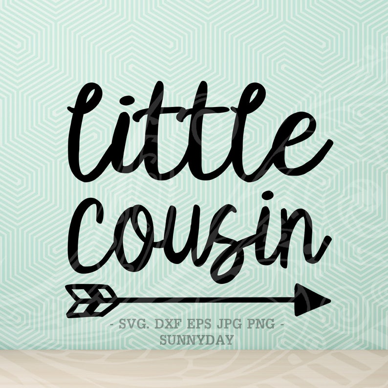 Little cousin svgCousin Svg File DXF Silhouette Print Vinyl | Etsy
