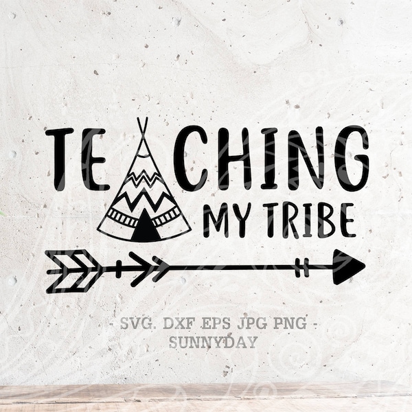 Teacher Tribe Svg - Etsy