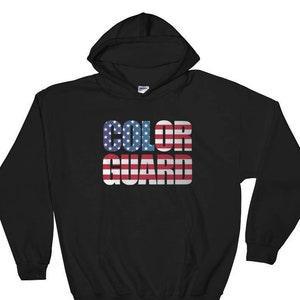 American Color Guard Hooded Sweatshirt, Winter Guard Hoodie, - Etsy