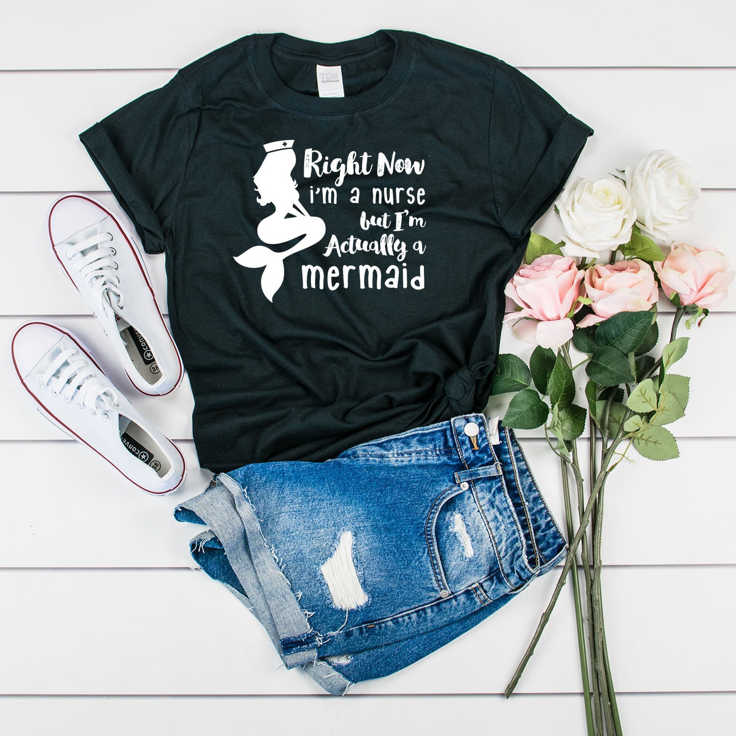 Nurse Shirt Nurse Mermaid Medical Mermaid Unique Nurse | Etsy