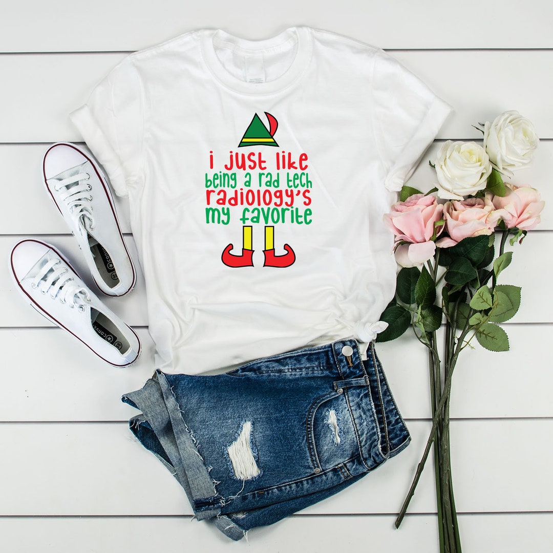 Radiology Elf, Radiology Tech Tshirt, Radiology Christmas, Rad Tech ...