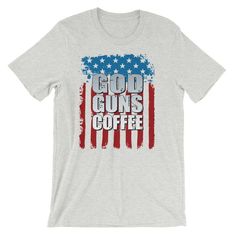 God Guns Coffee, Gun Lover Gift, 4th of July Tshirt, God and Guns, Gun ...