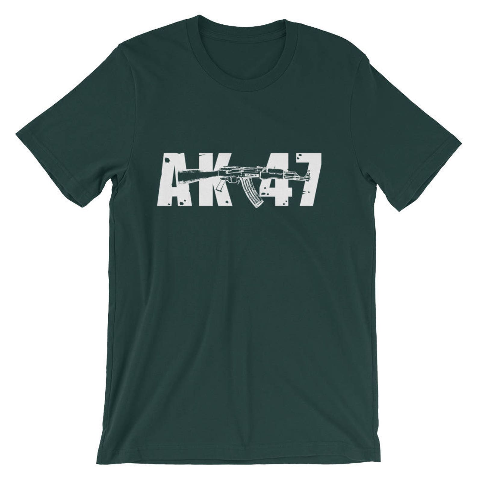 AK-47 Assault Rifle Tee Shirt, Kalashnikov Riffle Gun T-shirt, Perfect ...