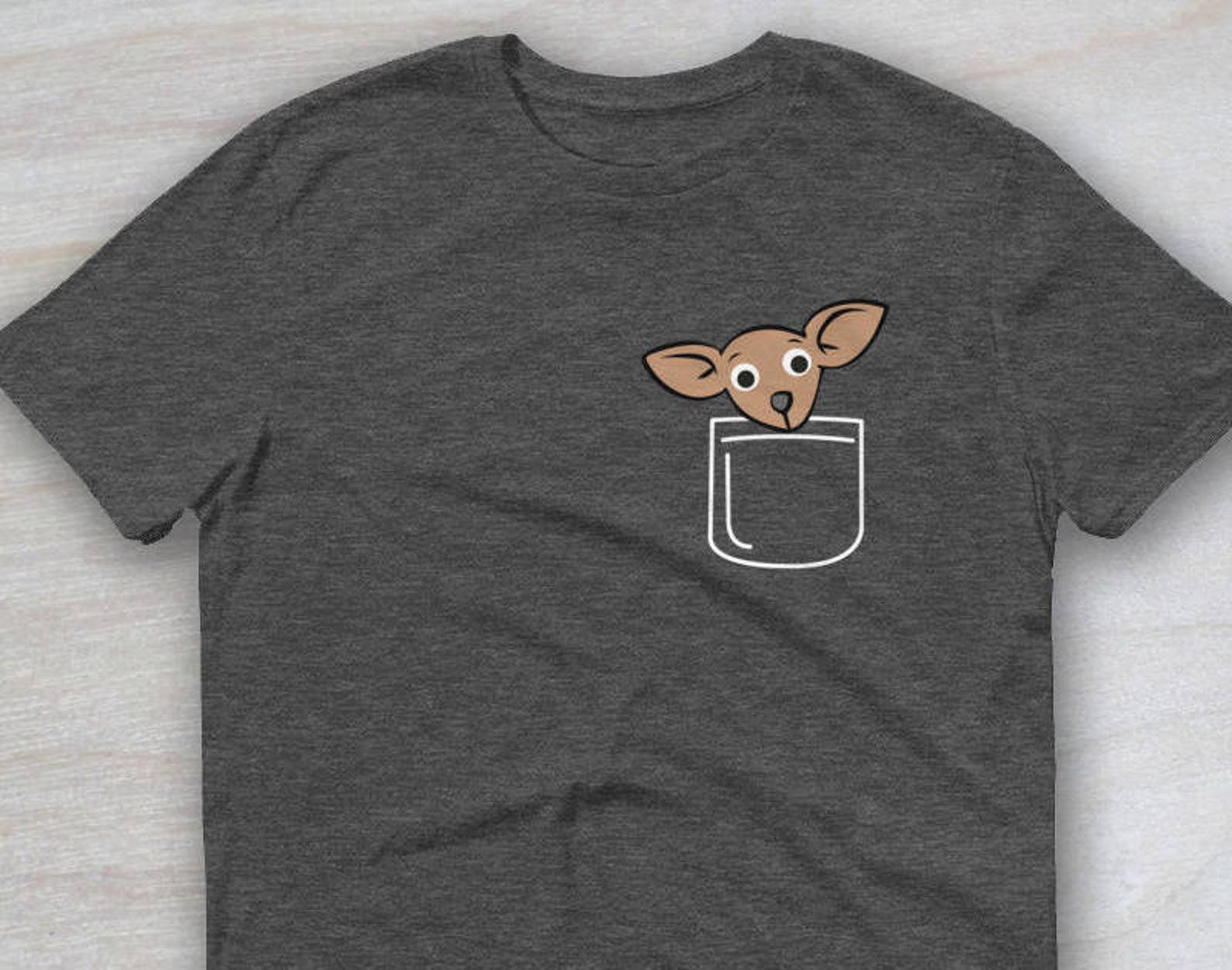 Chiweenie in A Pocket, Chiweenie T-shirt, Chiweenie Gift, Cute ...