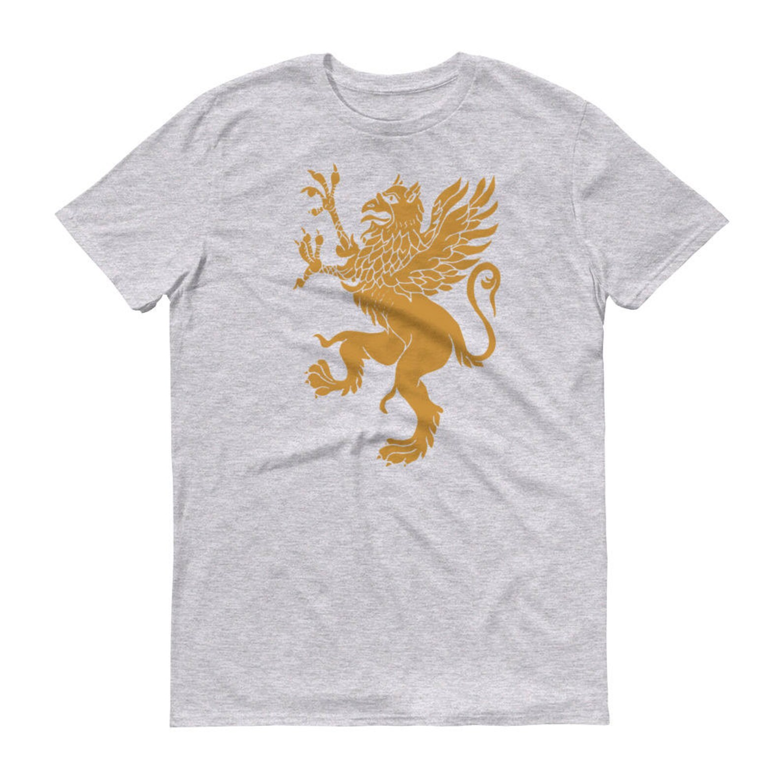 Griffin T-shirt, Mythological Create Medieval, Gold Eagle Lion Bird ...