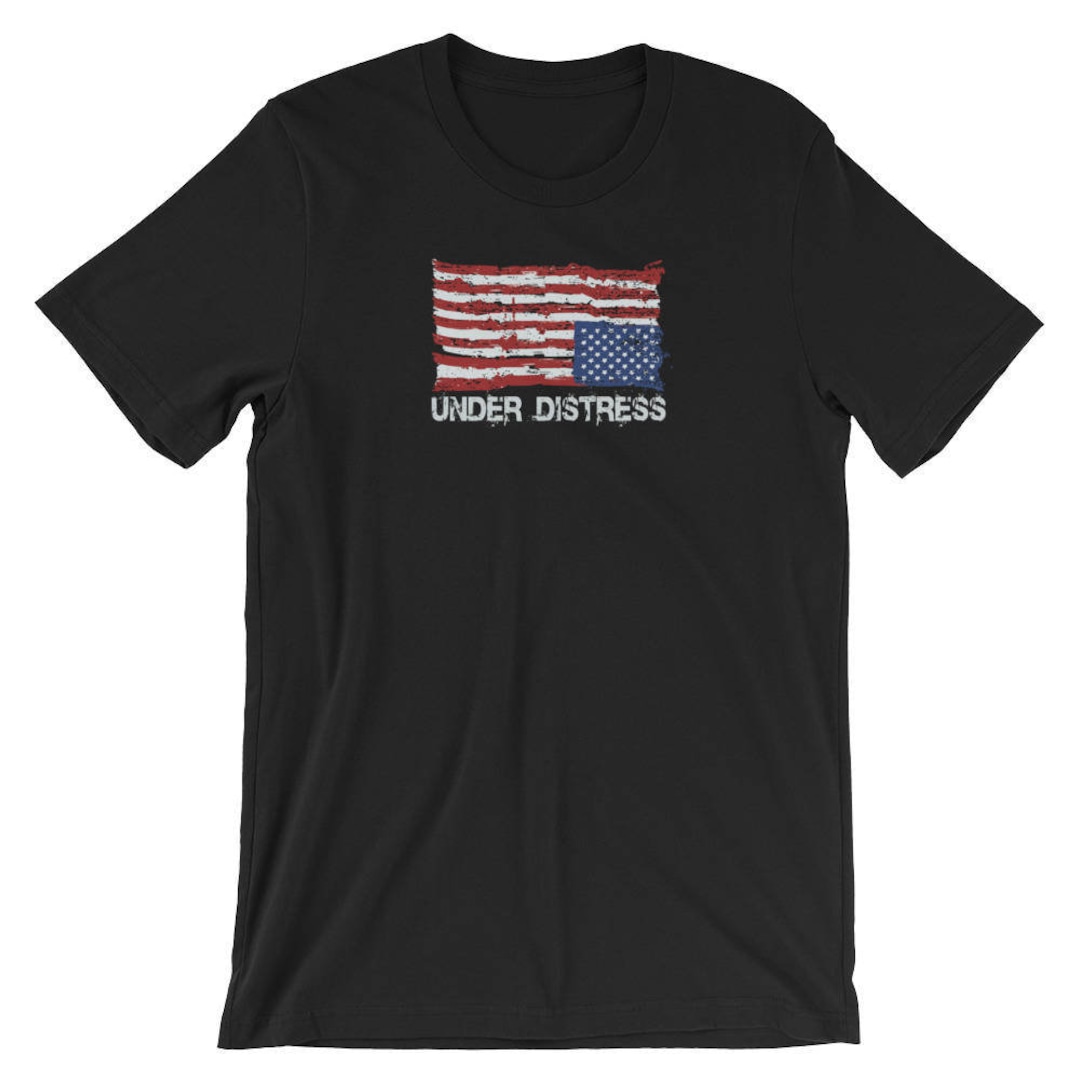 Upside Down Flag Shirt - American Stressed - American Flag Upside Down ...