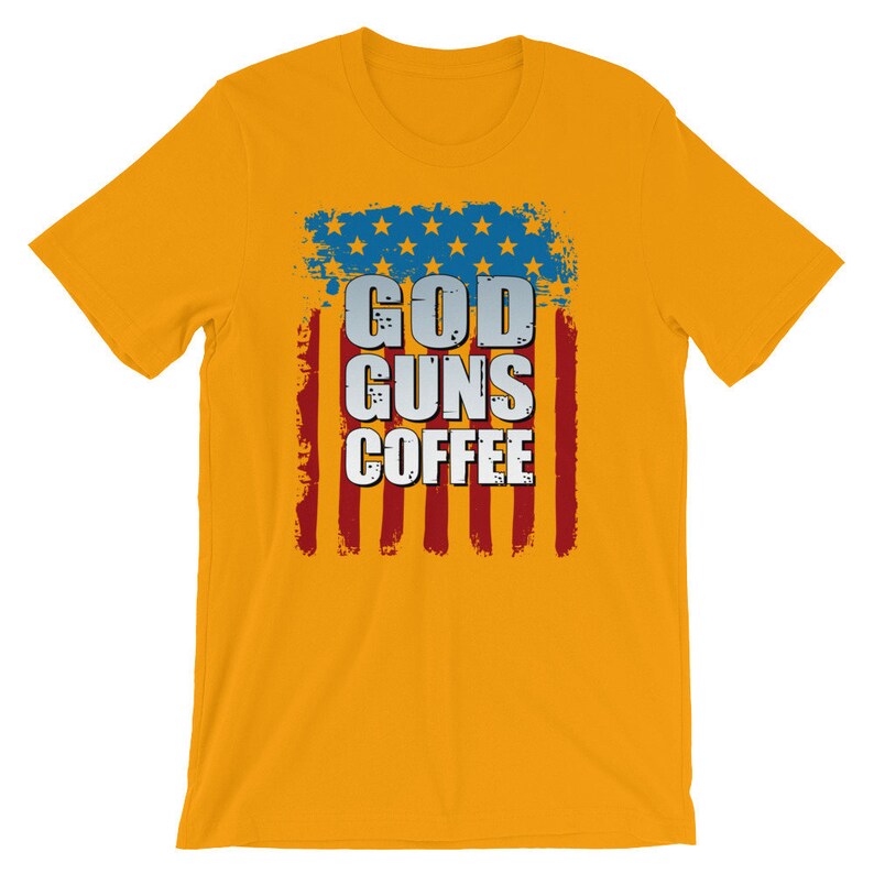 God Guns Coffee, Gun Lover Gift, 4th of July Tshirt, God and Guns, Gun ...