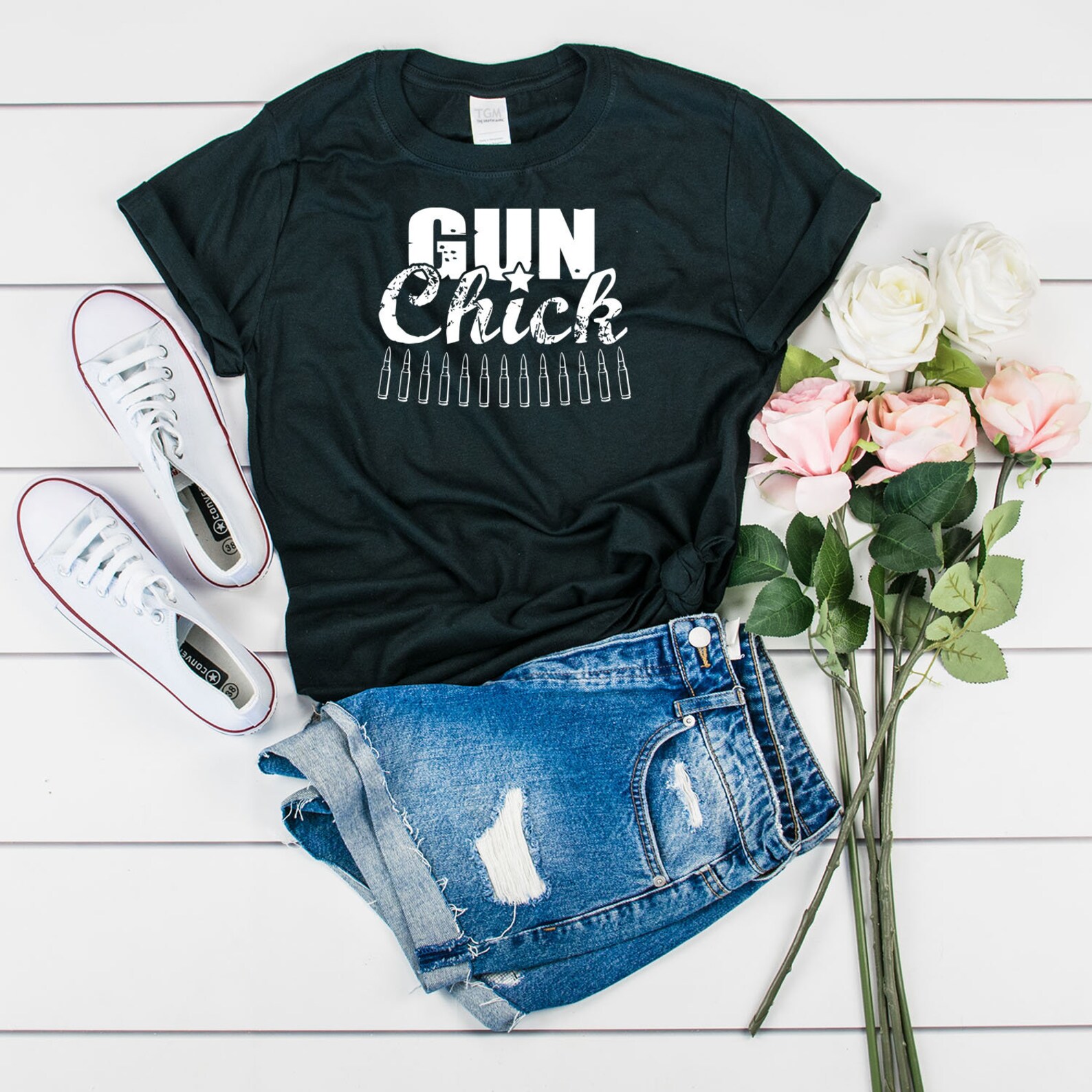 Gun Chick T-Shirt Gun Chick Tee Shirt regalo perfetto per - Etsy Italia
