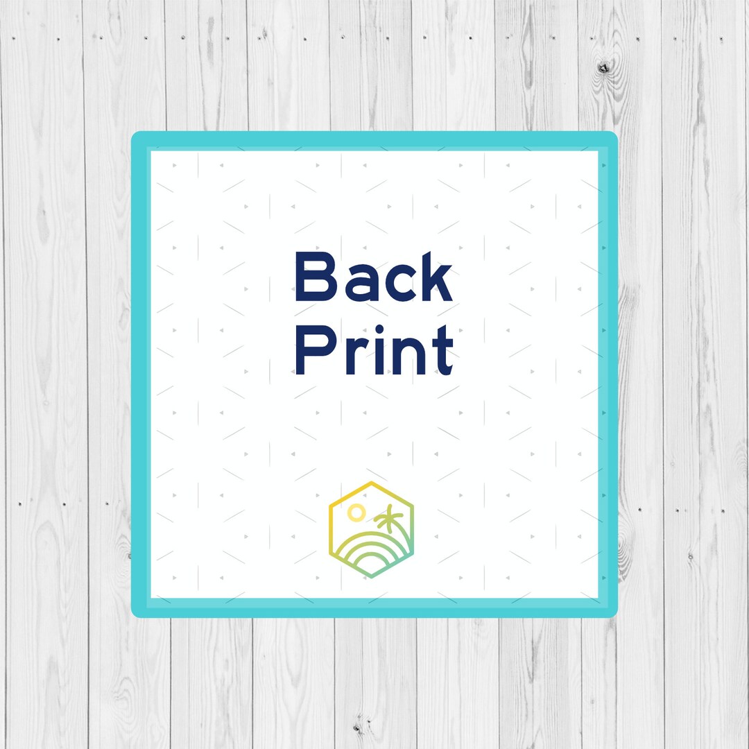 Back Print Option - Etsy