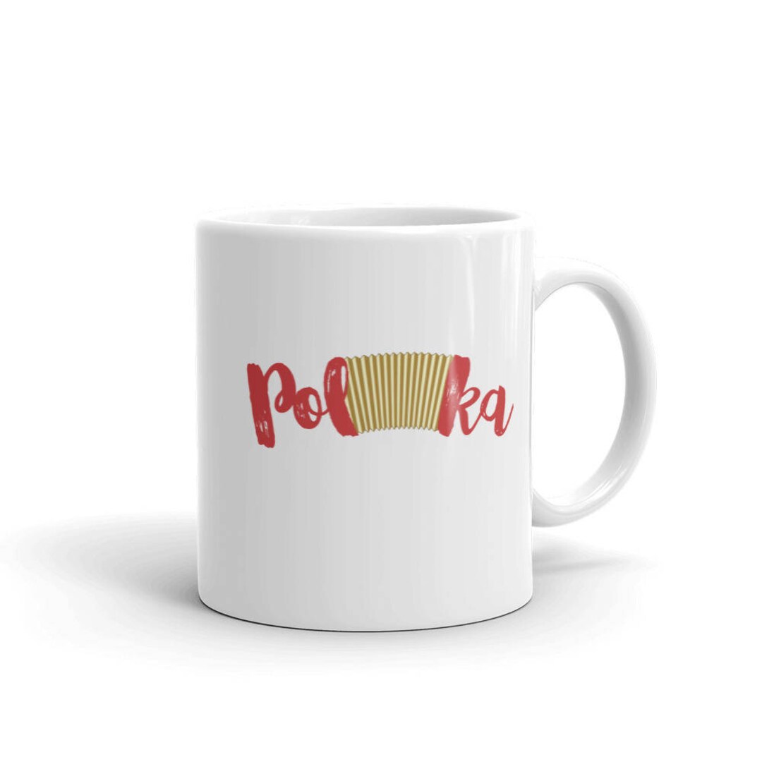 Polka Accordion Mug, Musical Instrument, Polka Music Coffee Mug, Gift ...