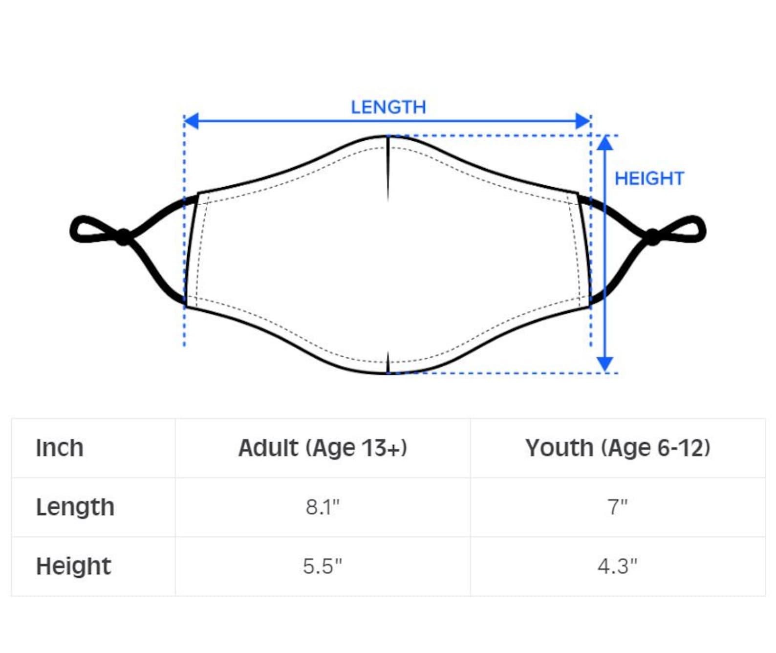 Manatee Face Mask Cute Hand Drawn Manatees Over The Ear | Etsy