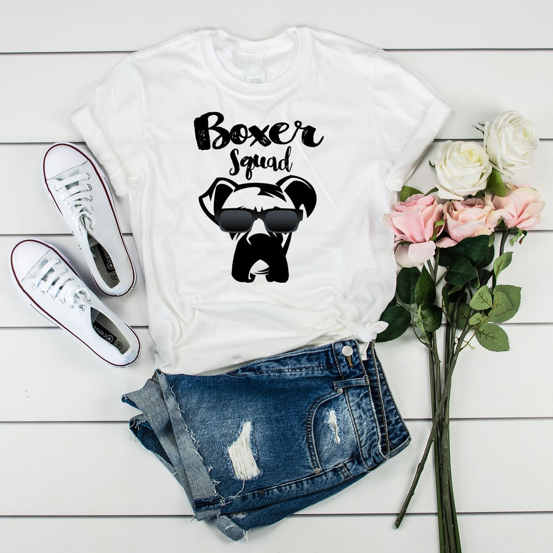 Boxer Squad, Boxer Dog Shirt, Boxer Dog T-shirt, Boxer Dog Gifts, Boxer ...