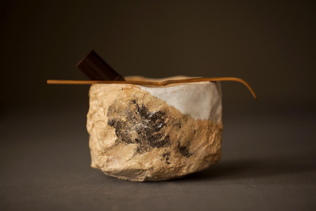Tea Bowl Chawan |"yūgen"(the Thawed Secret) Hand-faceted Wabi Sabi ...