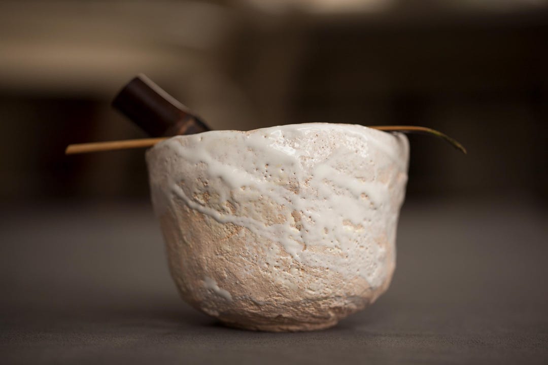 White Chawan Hand Formed Matcha Bowl Japanese Styled Tea Ceremony - Etsy