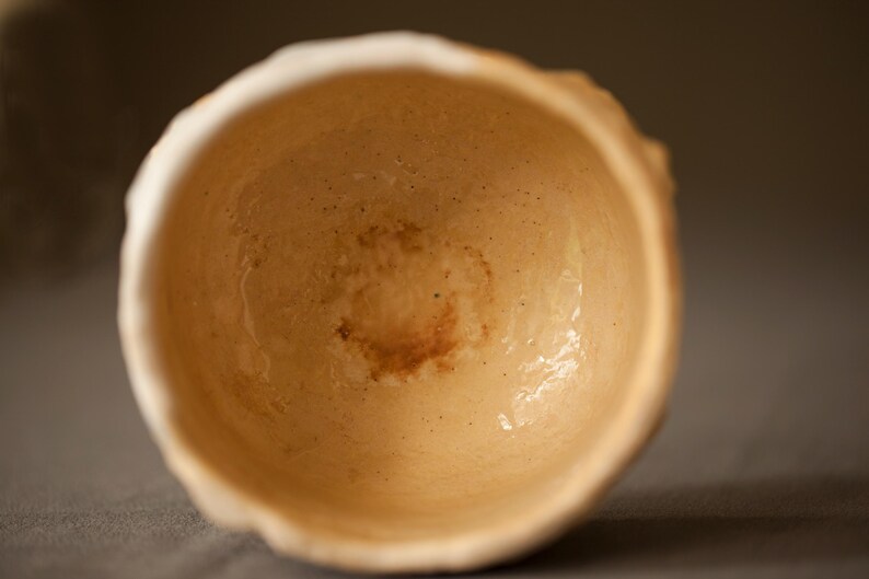 Tea Bowl Chawan |"yūgen"(the Thawed Secret) Hand-faceted Wabi Sabi ...