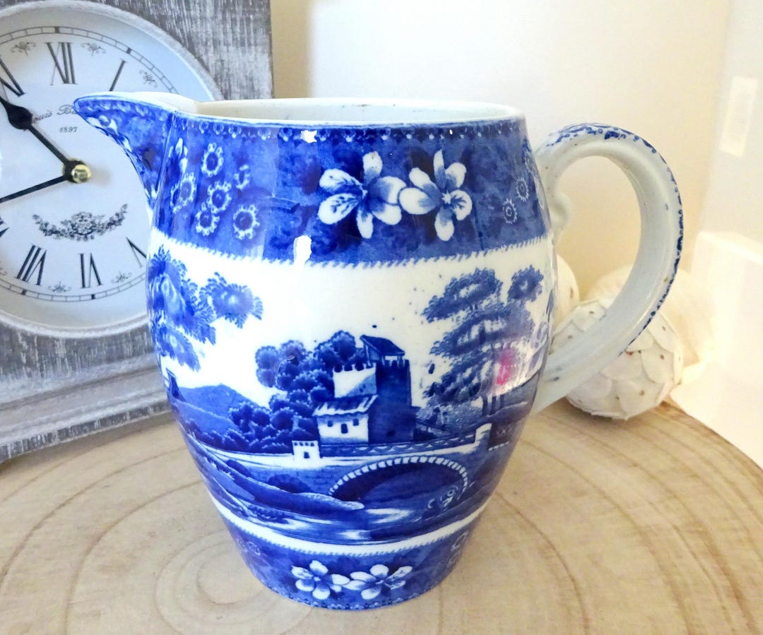 Vintage Copeland Spode's Tower Round Jug/pitcher, Older Backstamp, 40fl ...