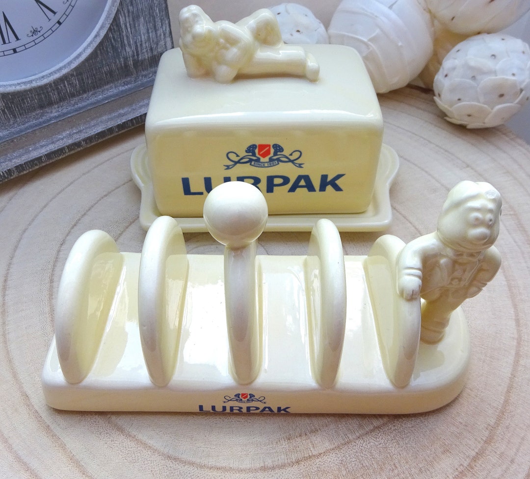 Vintage Lurpak 'douglas' Ceramic Butter Dish and Toast Rack, Very Good ...
