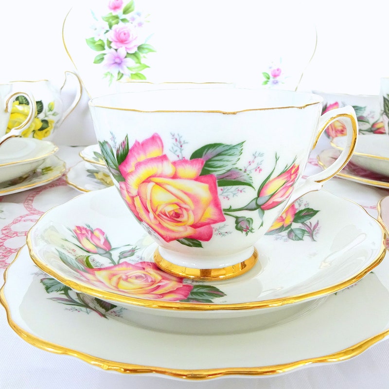 Bone China Tea Set - Etsy