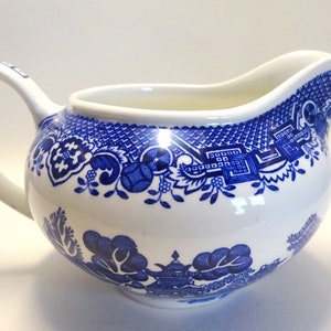 Vintage Woods Ware Willow Pattern Milk Jug/creamer, 1/4 Pint Capacity ...