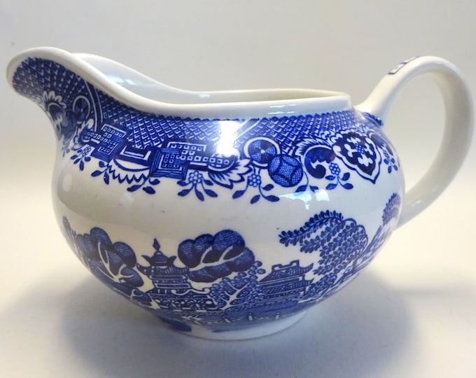 Vintage Woods Ware Willow Pattern Milk Jug/creamer, 1/4 Pint Capacity ...