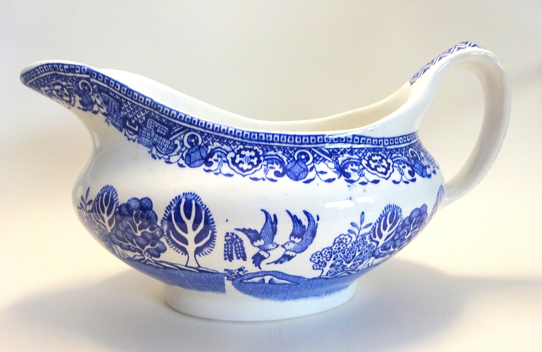 Washington Old Willow Pattern Gravy Boat, Sauce Boat, Willow Pattern ...
