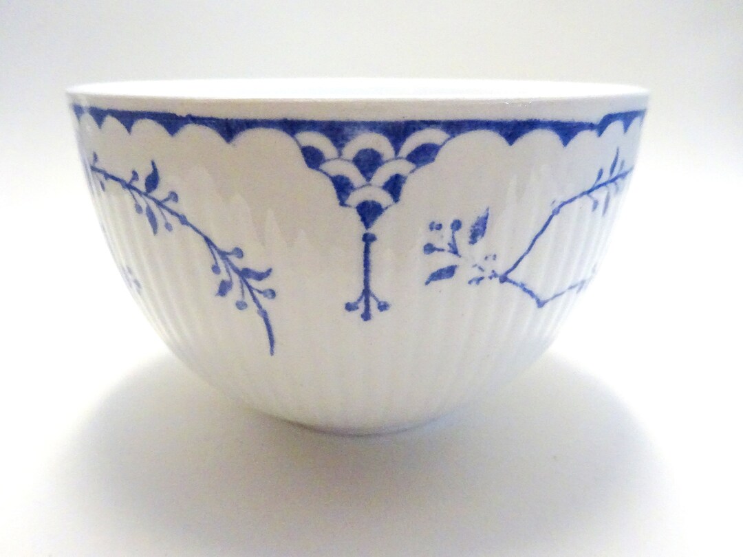 Furnivals Blue Denmark Fluted Sugar Bowl 3.95ins Diameter - Etsy