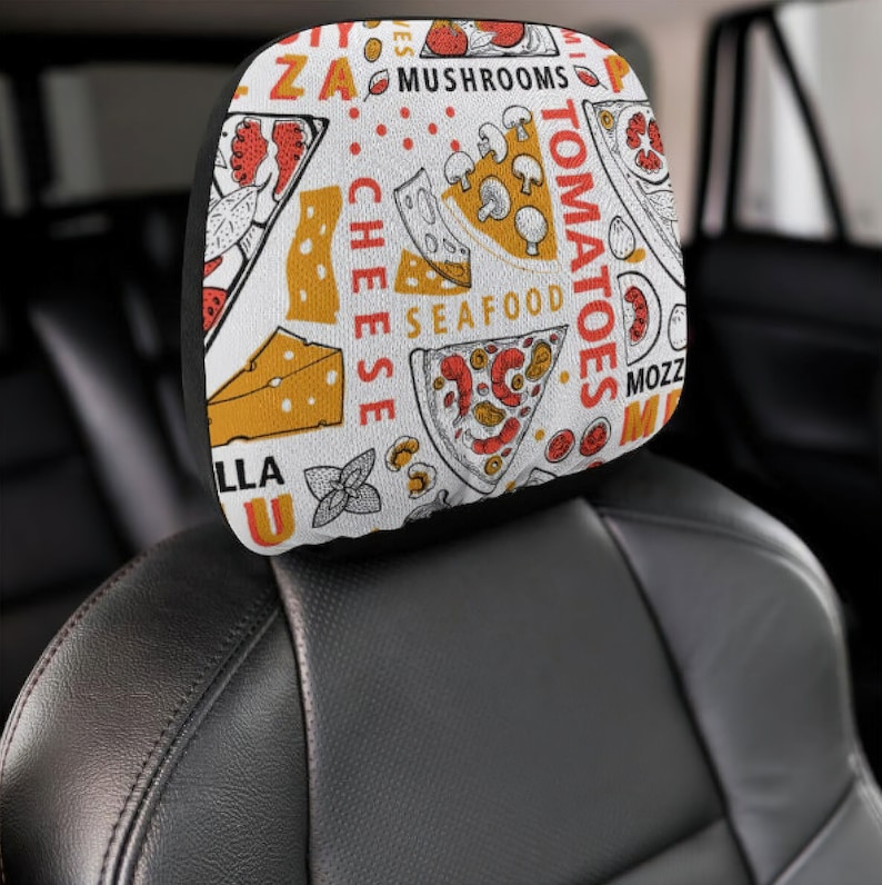 Custom Photo Car Headrest Covers, Universal Fit (set of 2) - Etsy