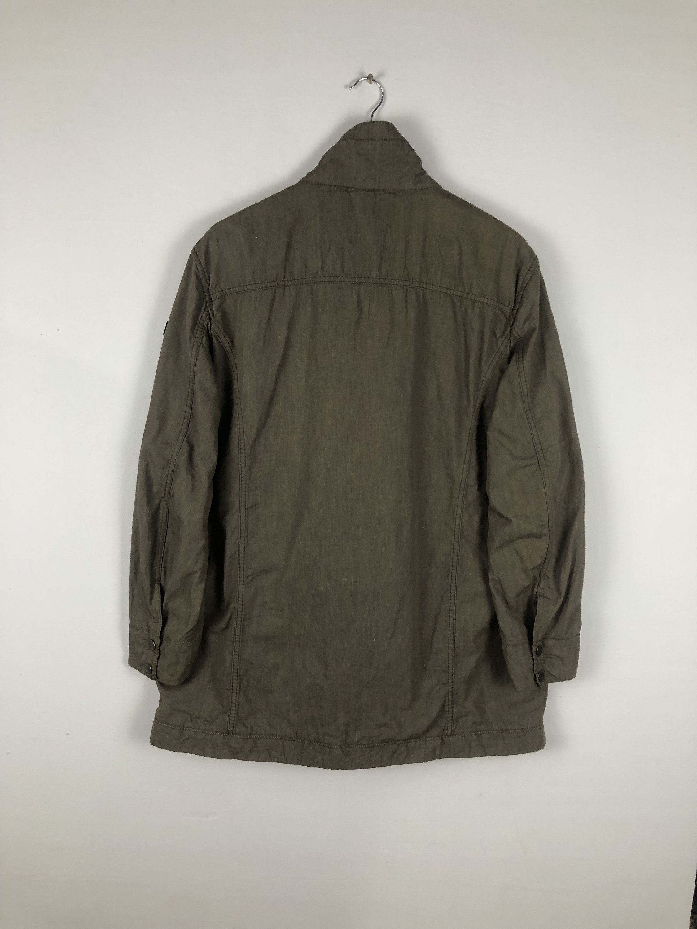 Napapijri Geographic Quilted Utility Breathable Casual Zip Quilted Coat ...