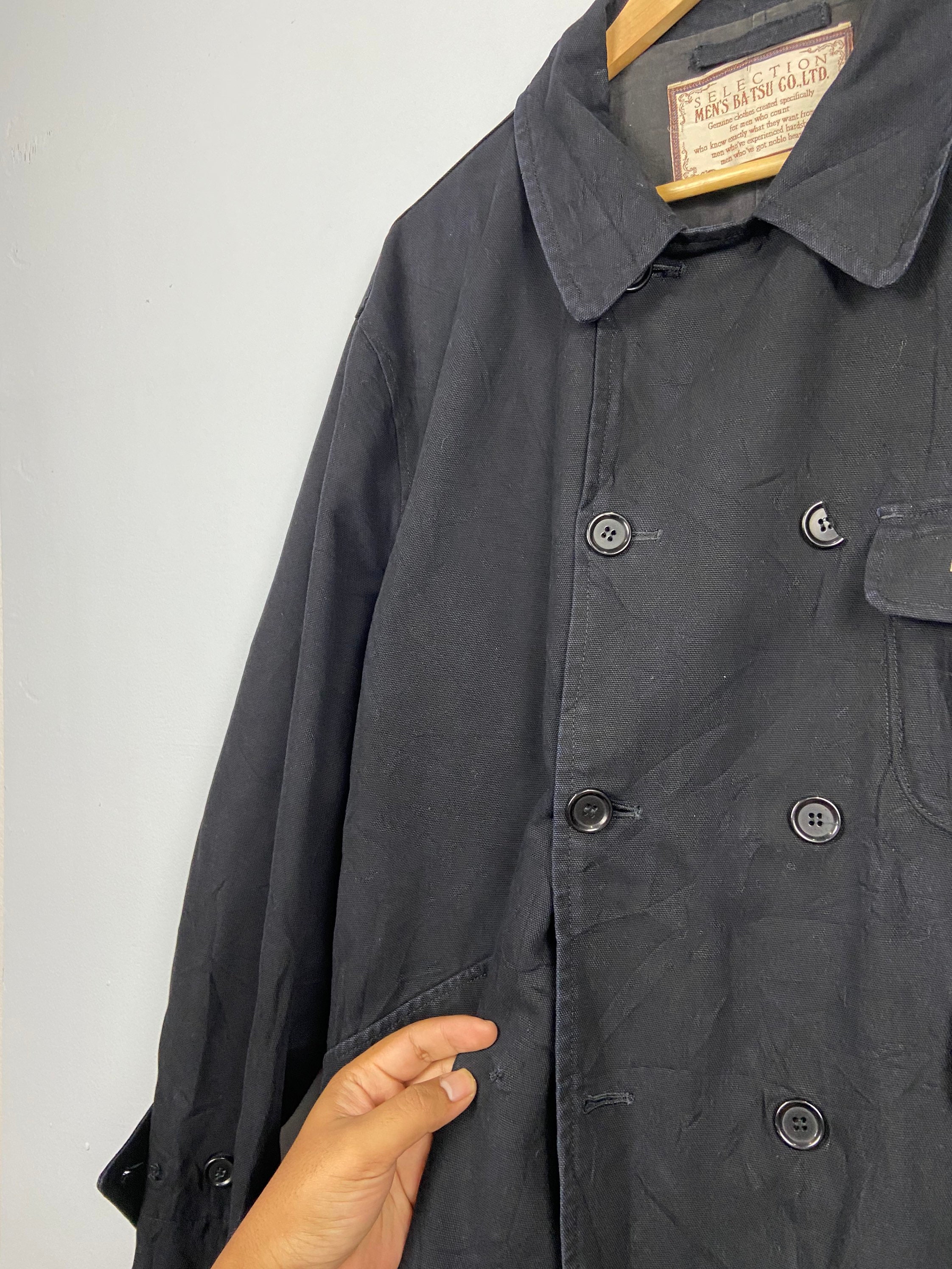 Vintage Batsu Japan Chore Workwear Jacket Black Mens Vintage - Etsy