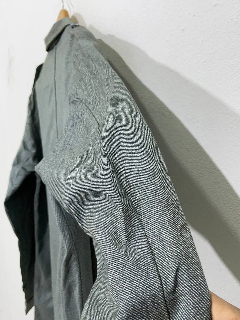 Vintage 90s Prison Inmate Denim Workwear Coat Large Chore Jacket ...