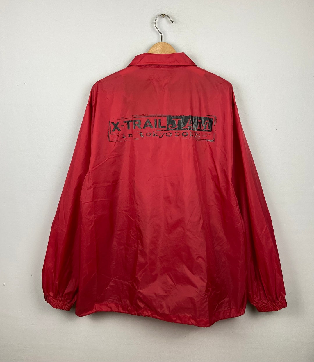 Vintage X-trail Jam Tokyo Dome Light Windbreaker Button Coach Jacket ...