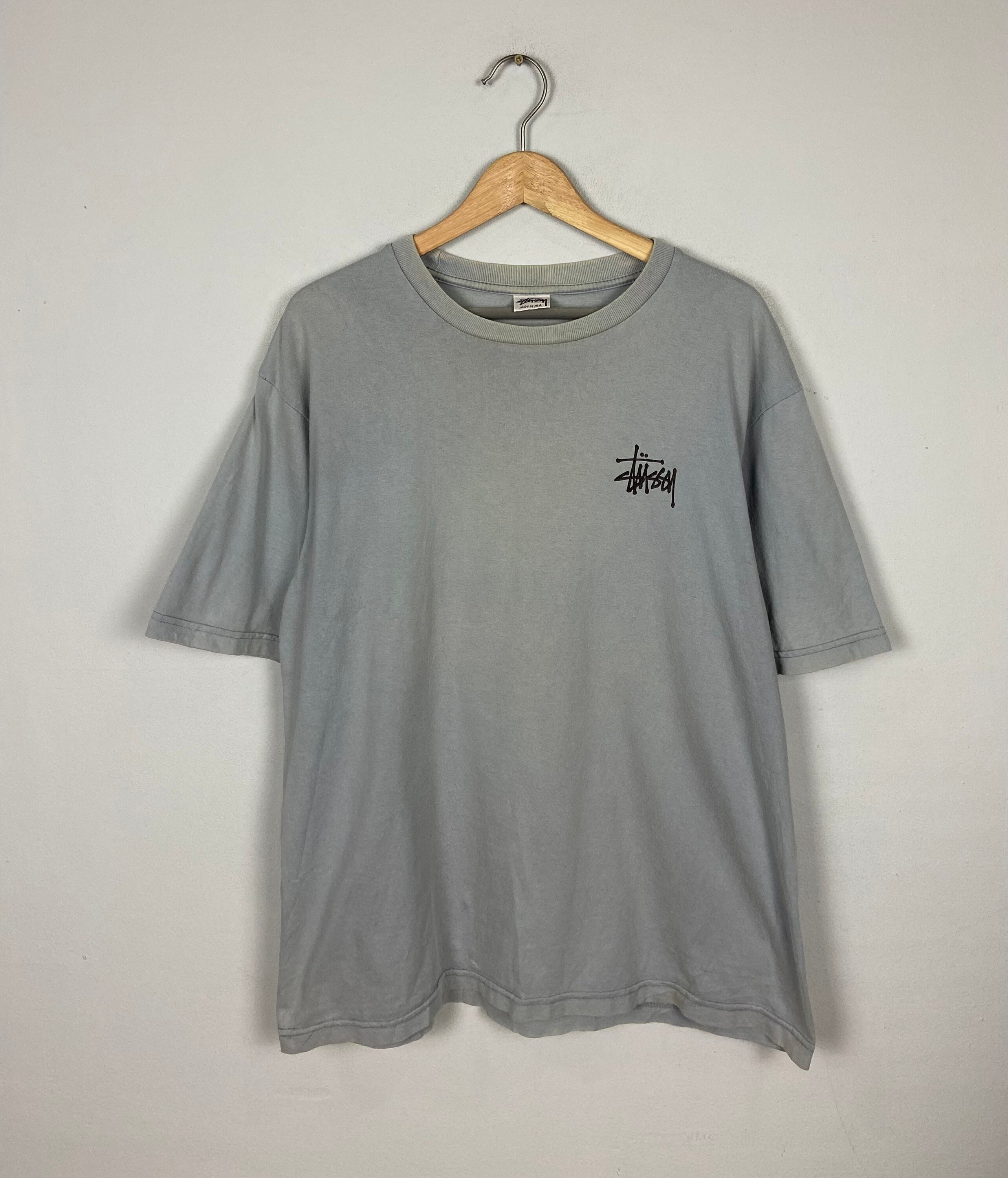 Vintage 90s Stussy NYC Streetwear Made in Usa Graphic Spell Out Stussy Blue Size M - Etsy