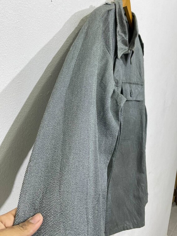 Vintage 90s Prison Inmate Denim WorkWear Coat Large c… - Gem