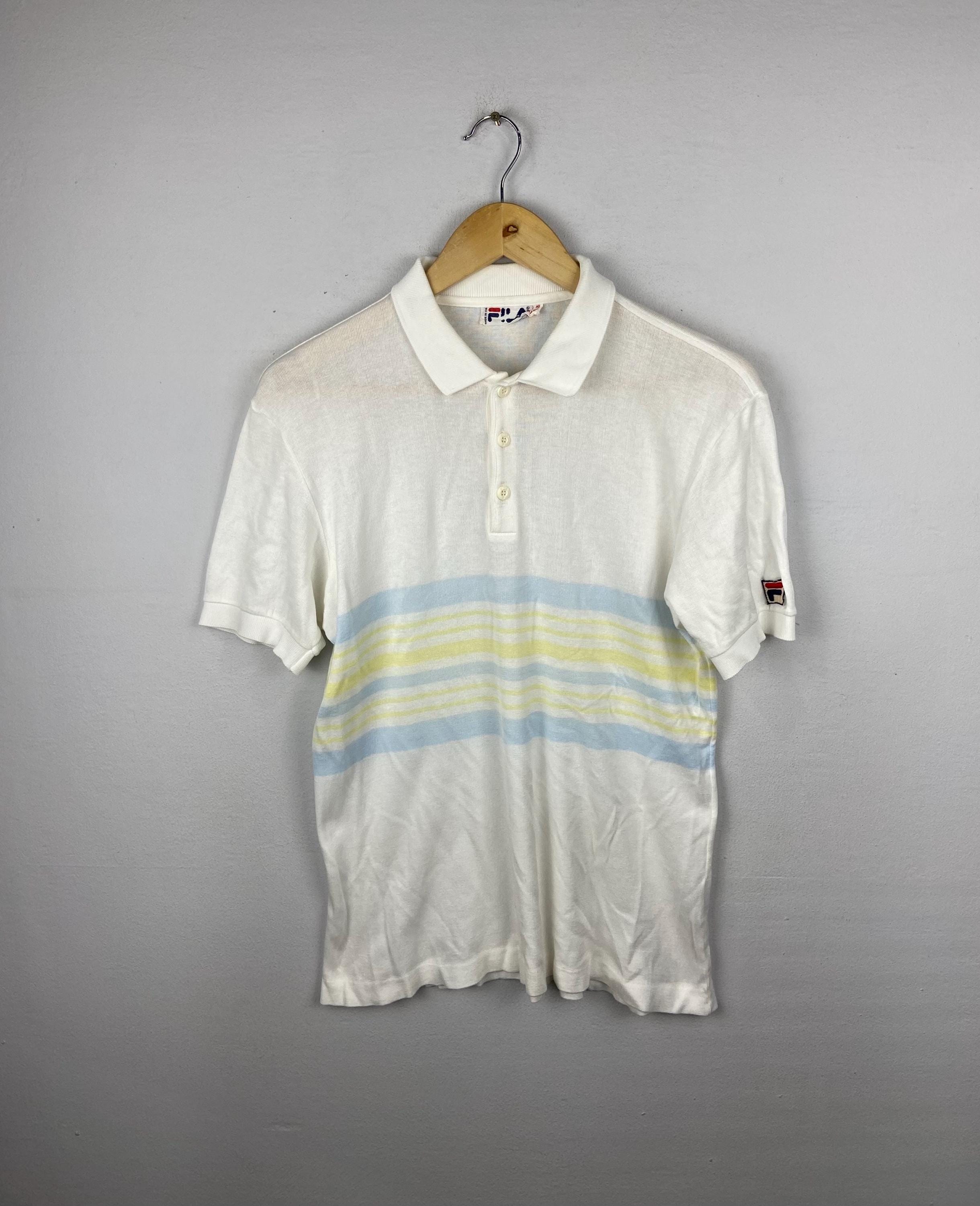 Fila striped polo store
