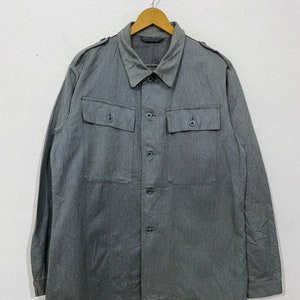 Vintage 90s Prison Inmate Denim Workwear Coat Large Chore Jacket ...